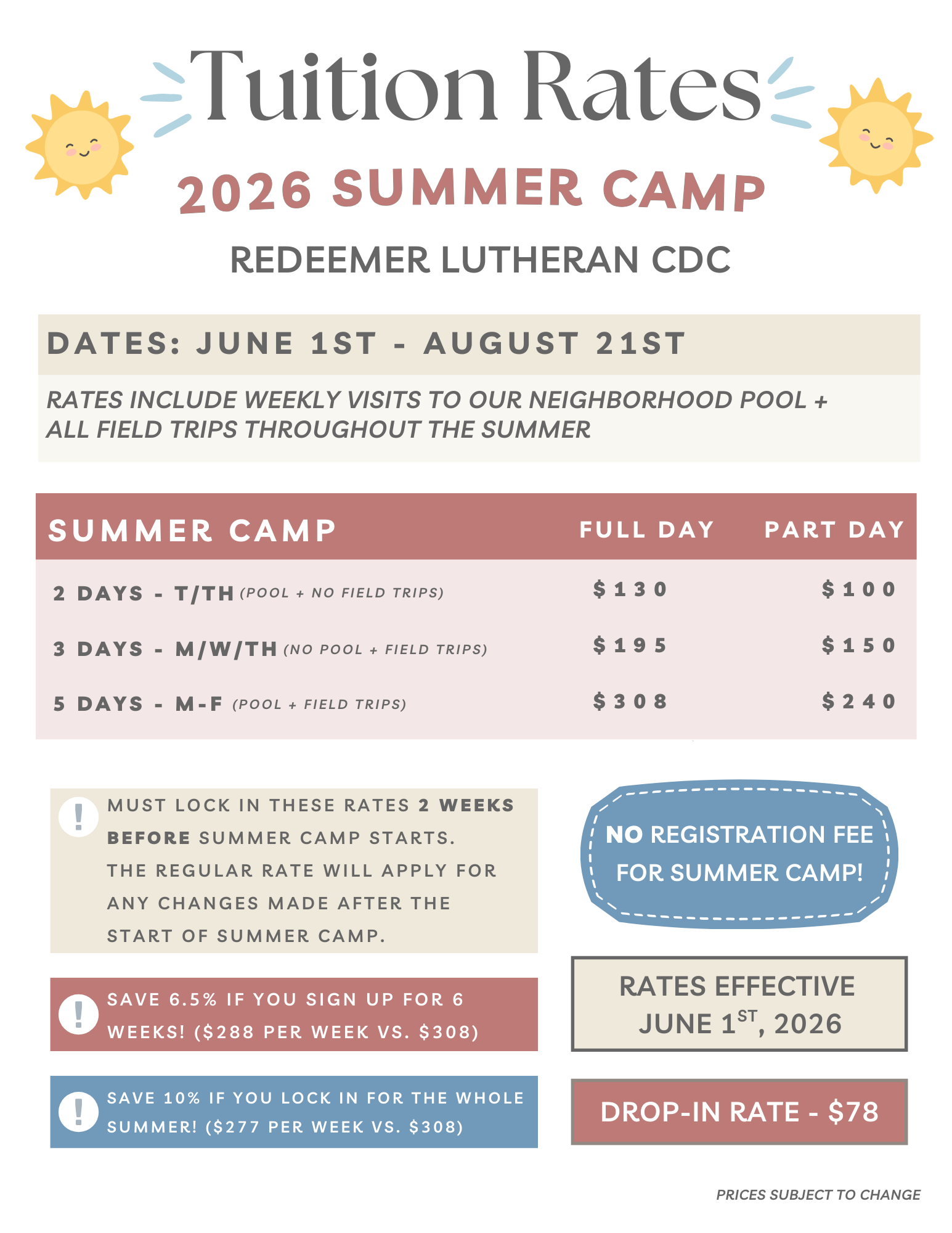 SUMMER CAMP | Reedemer CDC